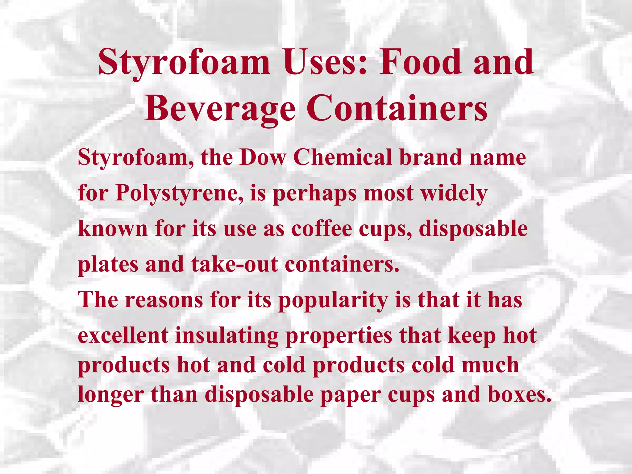 The Life Cycle of Styrofoam | PPT