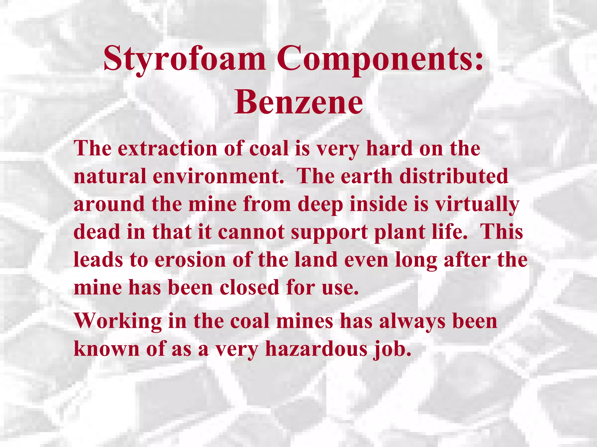 The Life Cycle of Styrofoam | PPT