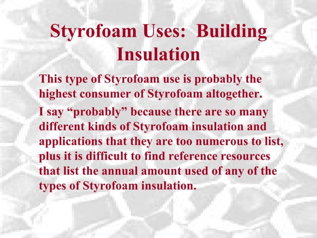 The Life Cycle of Styrofoam | PPT