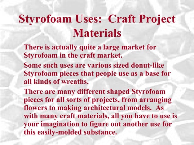 The Life Cycle of Styrofoam | PPT
