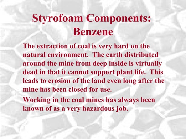 The Life Cycle of Styrofoam | PPT
