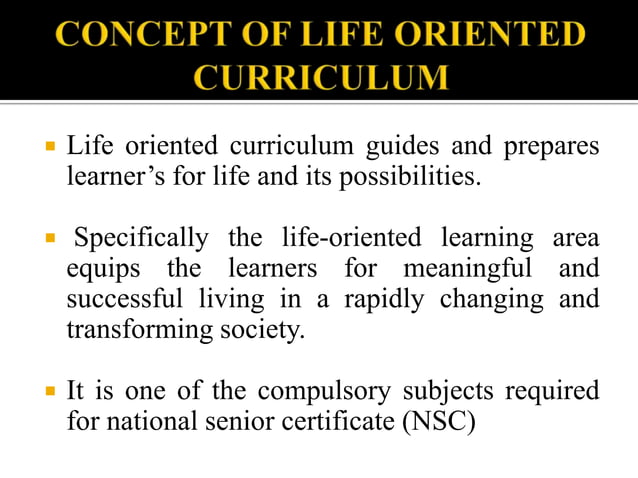 Life Oriented Curriculum And Interdisciplinary Curriculum | PPTX ...