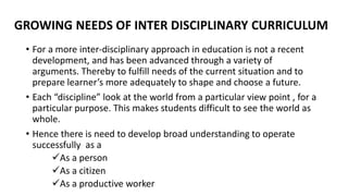 interdisciplinarycurriculum | PPTX