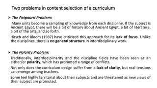 interdisciplinarycurriculum | PPTX