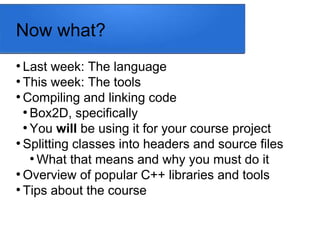 C++ Boot Camp Part 2 | PPT