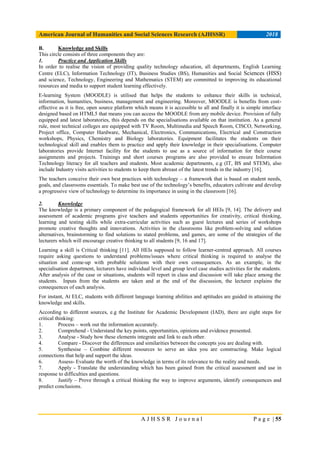 Essential Elements for Optimising the Pedagogical Framework | PDF