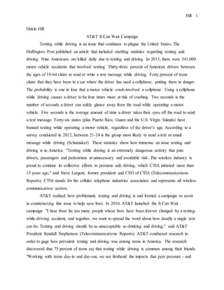 #ItCanWait Campaign | PDF