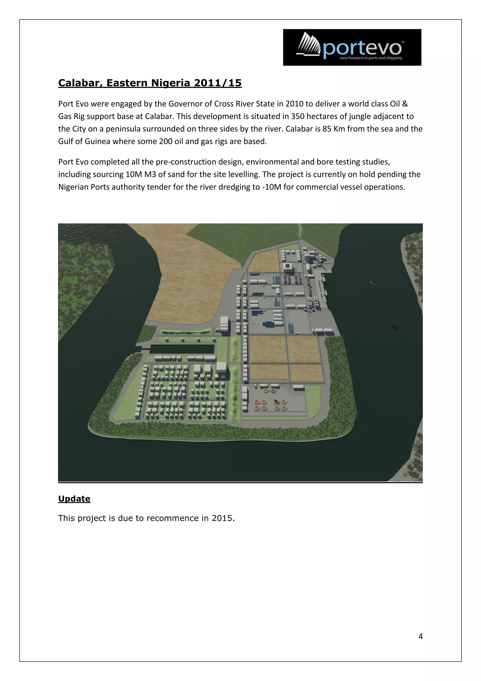 Port Evo. Port experience doc.2016