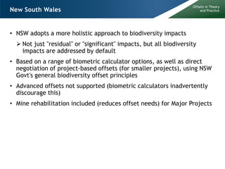 Travis Peake Biodiversity Offsets Presentation July 2015 | PDF