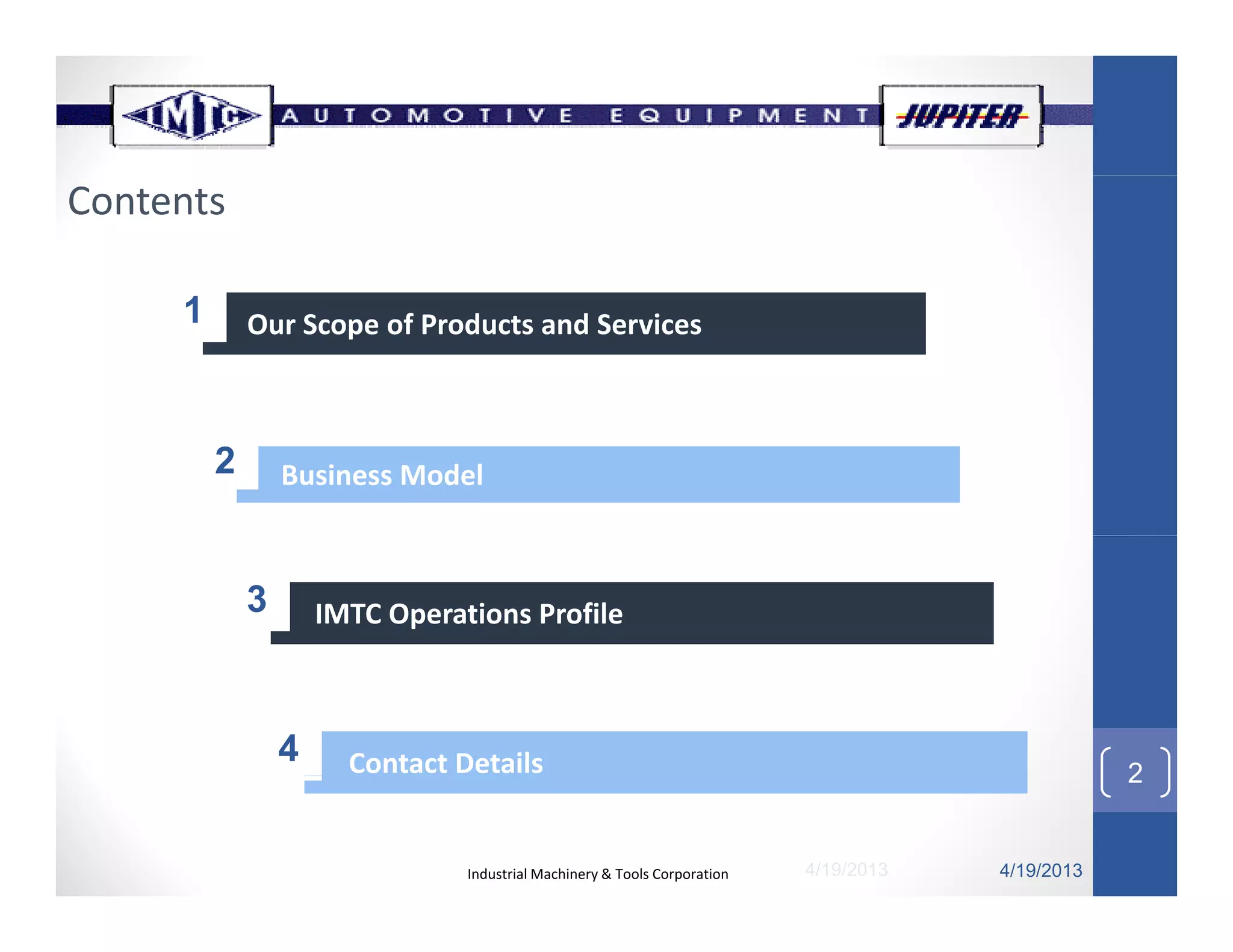 IMTC Presentation | PPT