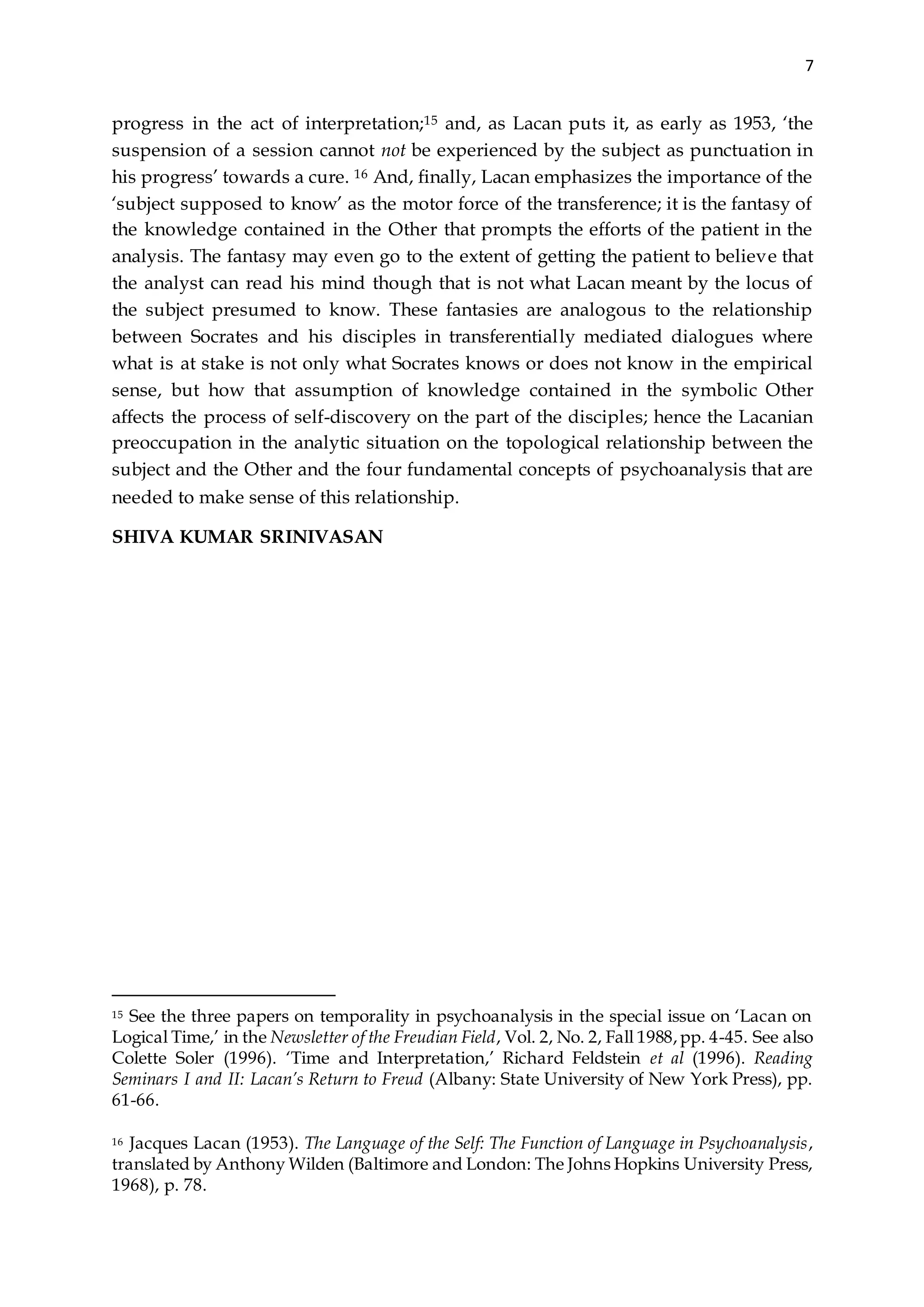 Review of The Four Fundamental Concepts of Psychoanalysis | DOCX