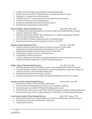 jillrobison2015 | DOC | Healthcare Industry | Industries