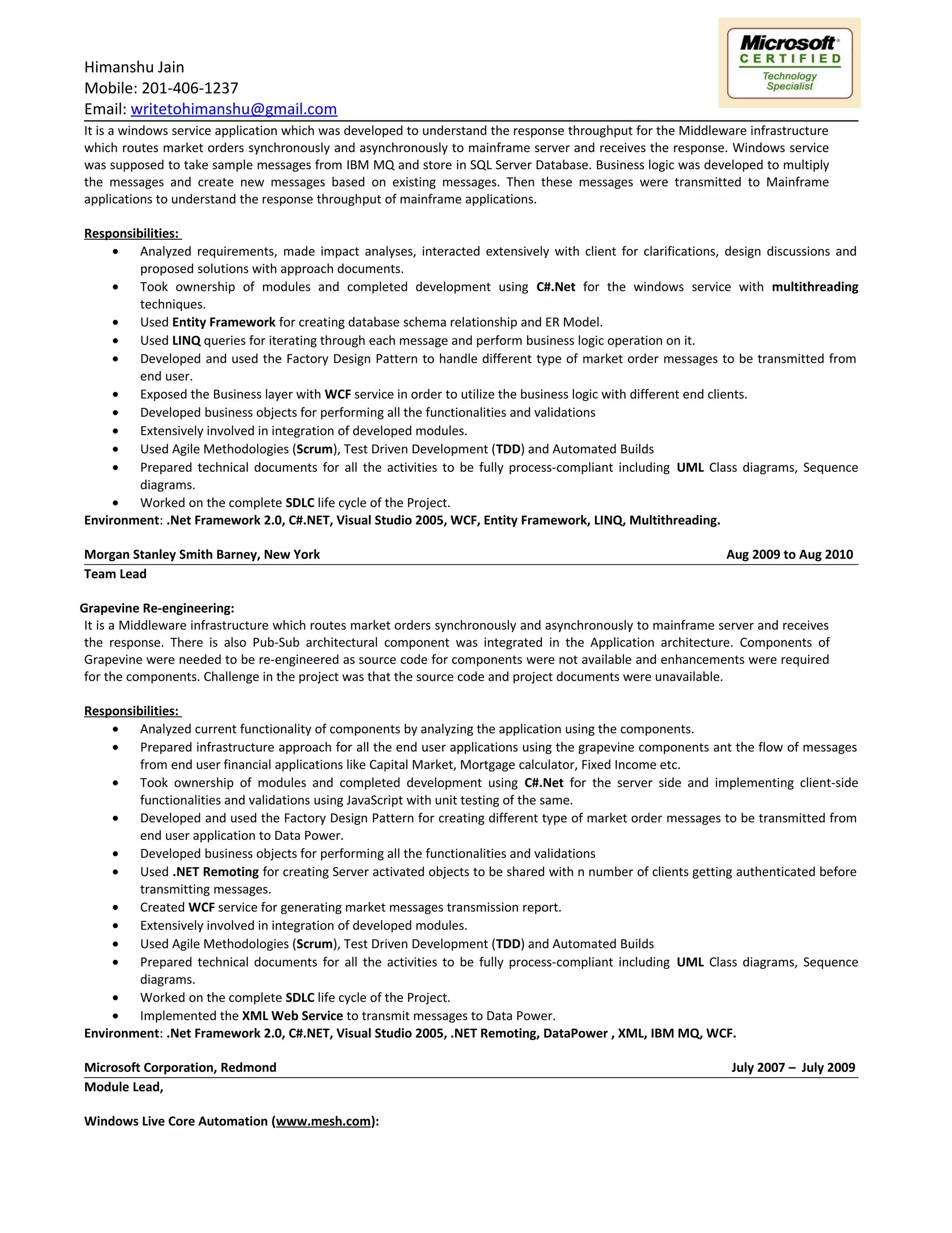 Himanshu_Resume | PDF
