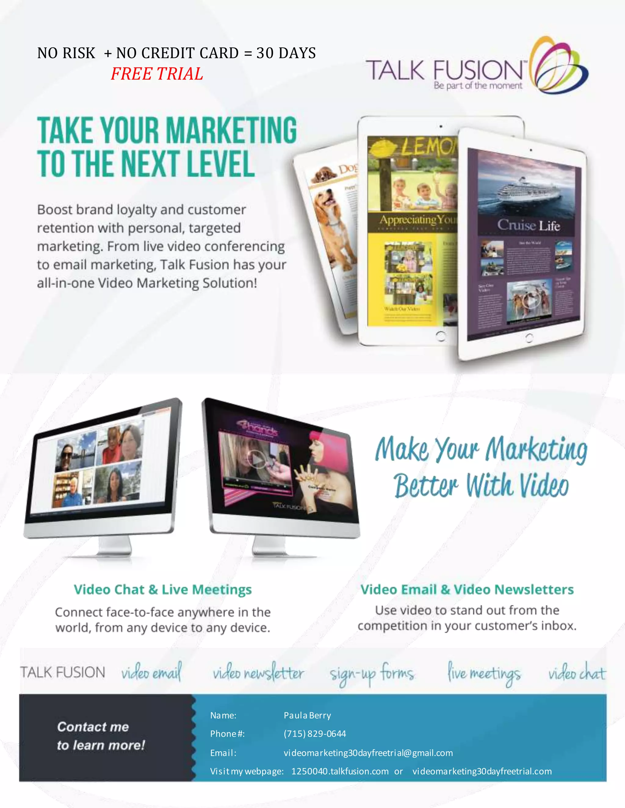 TALK FUSION FLYER | DOCX