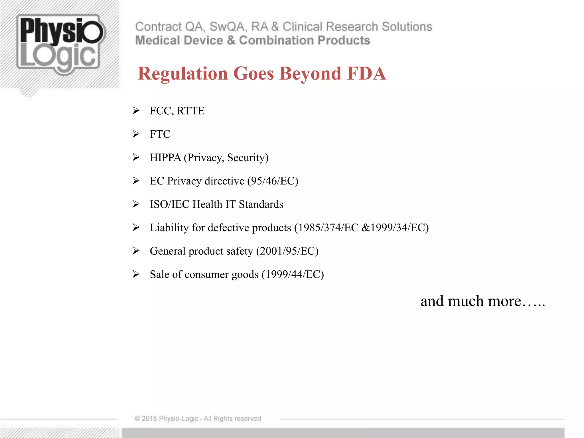 Physio-Logic-InvestorsRegulatoryPerspective | PPT