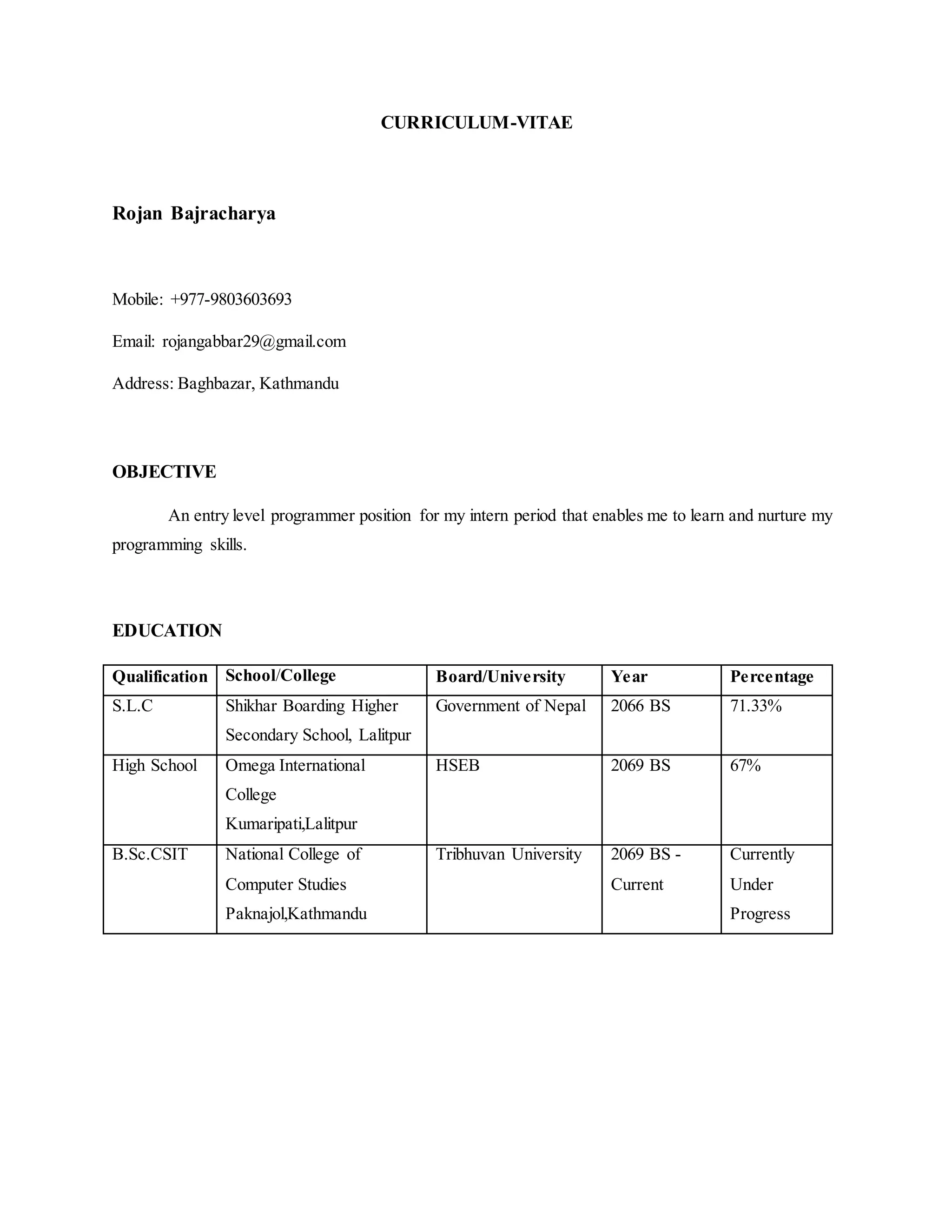 cv-rojan-bajracharya1 | DOCX