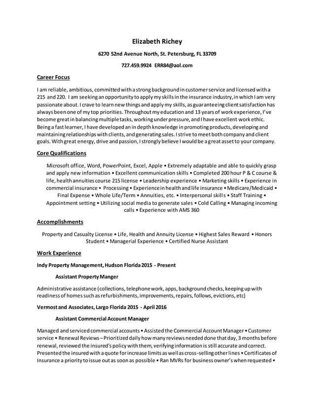 Elizabeth Richey resume updatedd9999999999 | DOCX