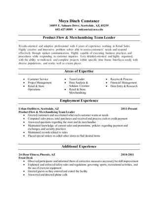 Moya Constance Resume | DOCX
