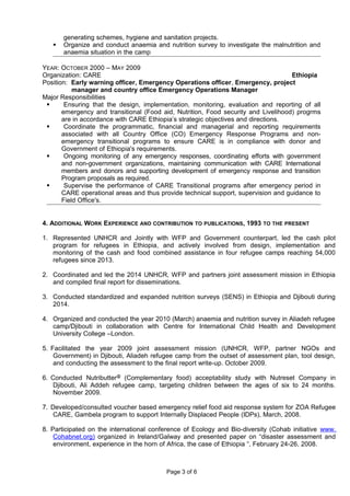 Samuel_CV_Generic_updated 2016 | DOC | Non-Profit Organizations | Industries