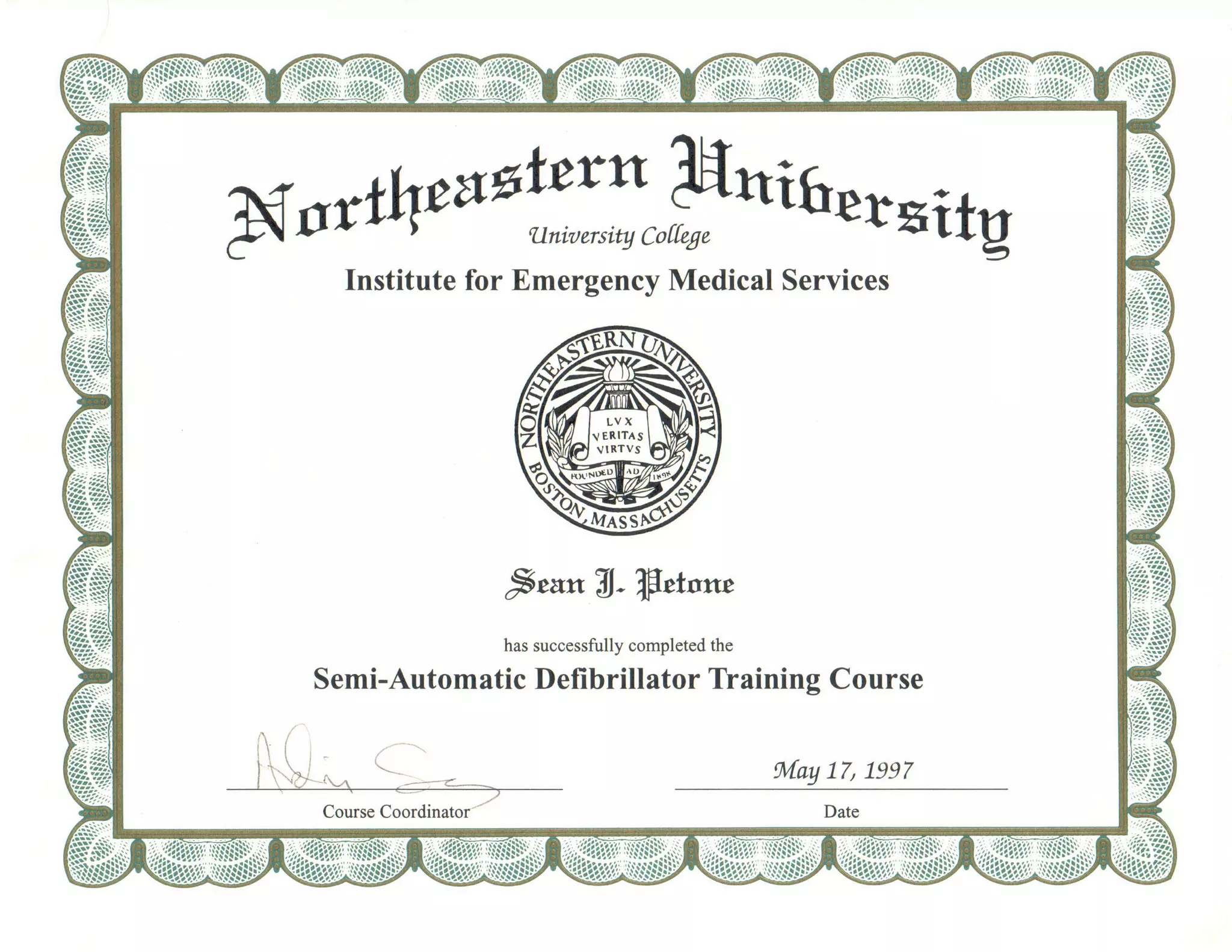 Defibrillator Certificate | PDF