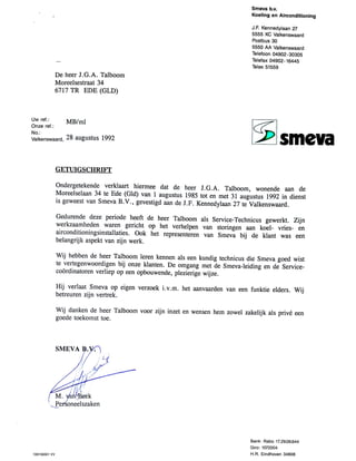 Smeva getuigschrift | PDF