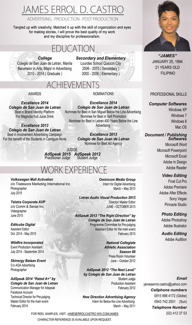 James' Resume 2015 updated | PDF | Resume Writing and Advice | Job Search