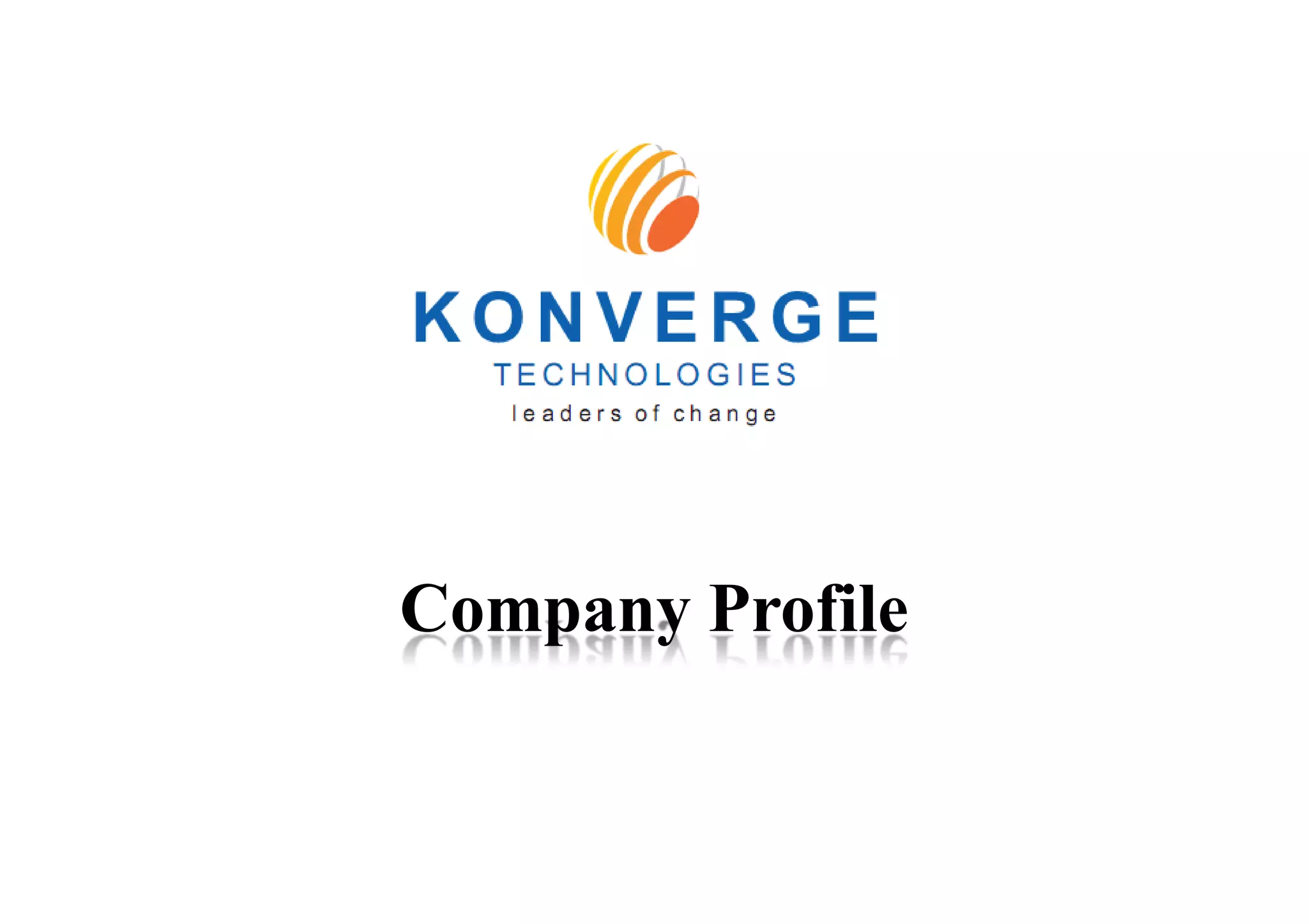 Konverge Company Profile. | PDF