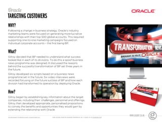 Oracle - Targeting customers | PPT