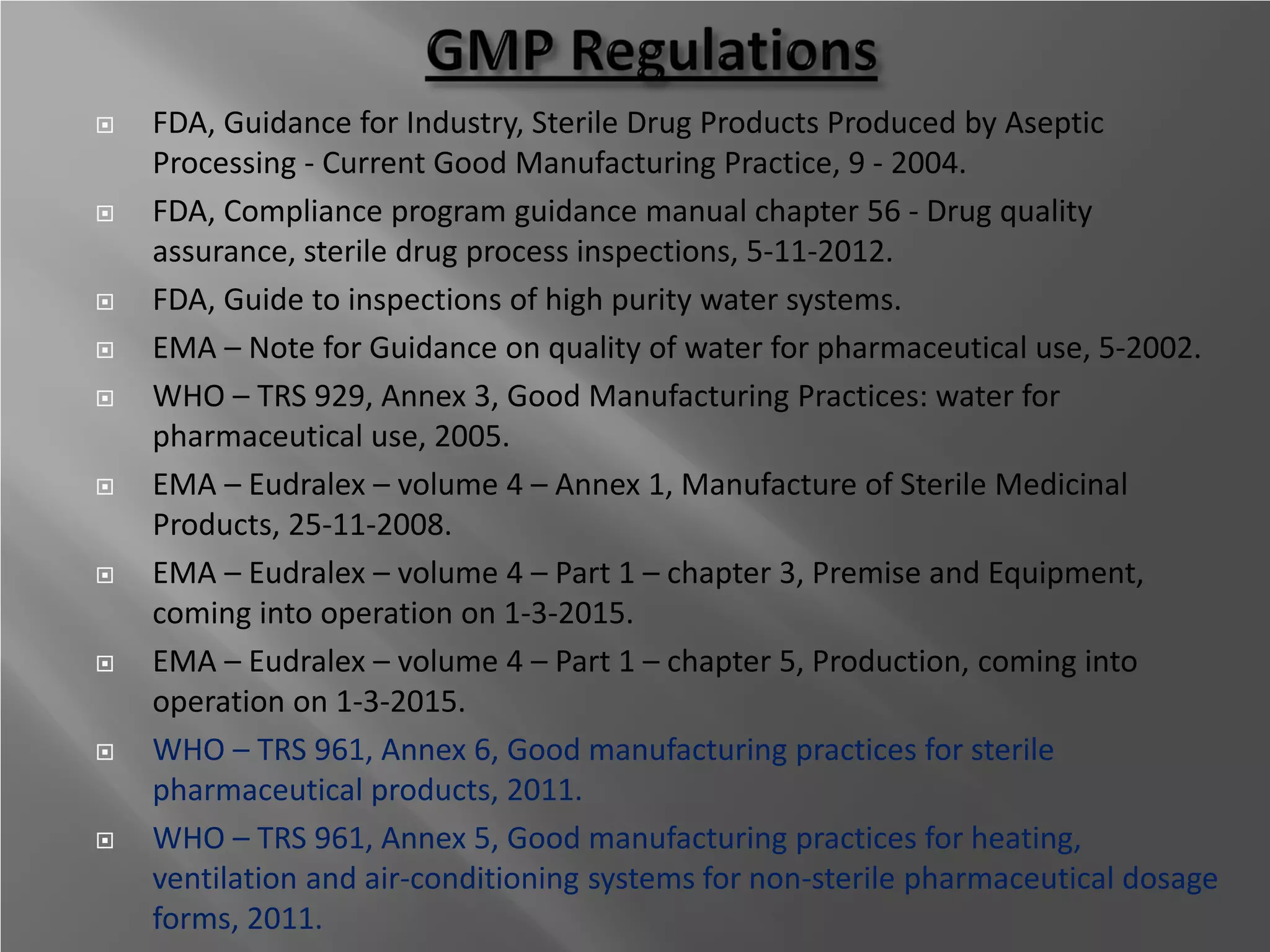 Facility requirements for Hazardous drug Manufacturing | PDF