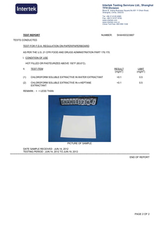 paper cup paper-FDA | PDF | Chemistry | Science