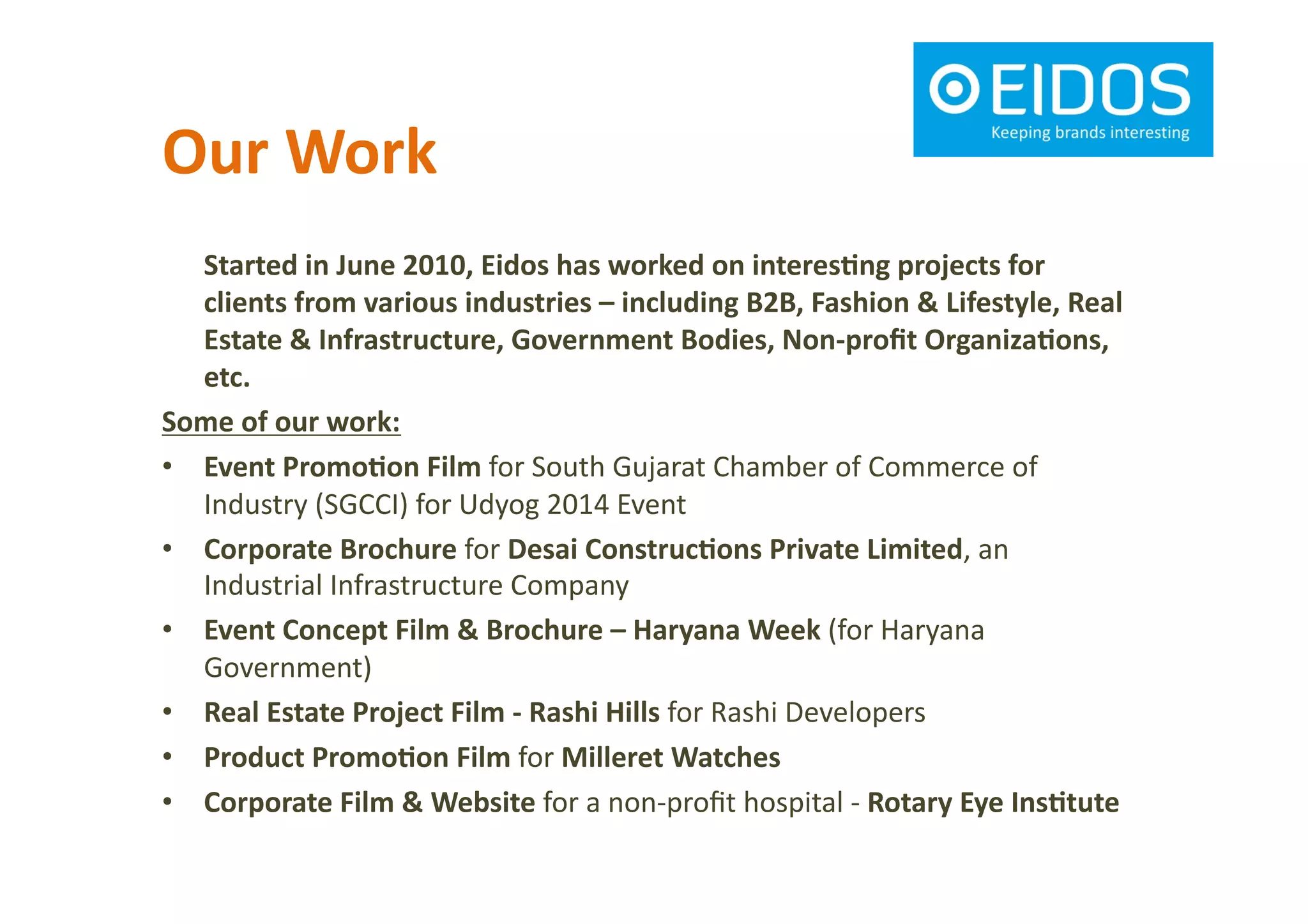 Eidos Multimedia - Company Profile ntn | PDF