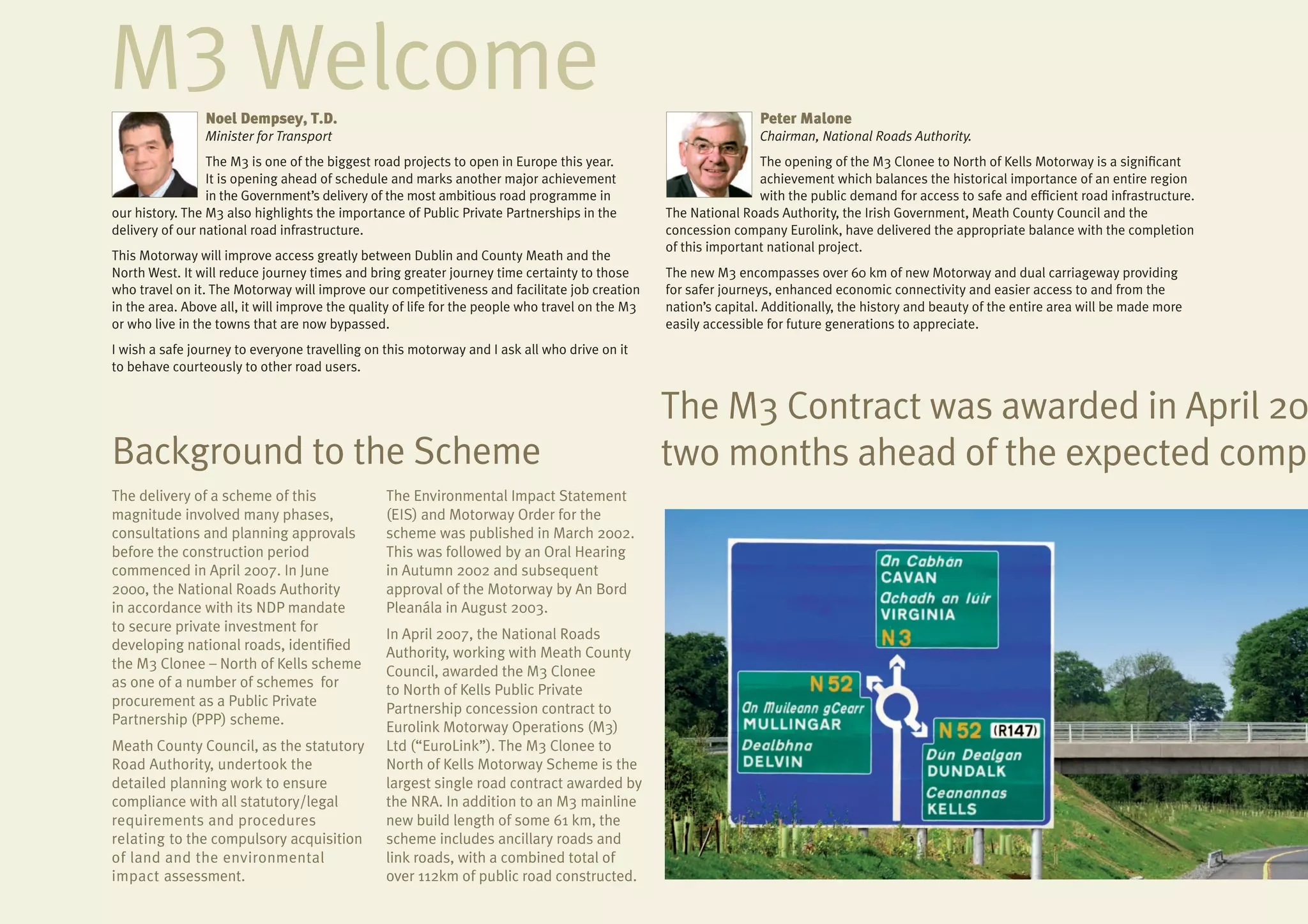M3-Clonee-to-Kells-Motorway-Opening-Brochure | PDF | Developmental ...