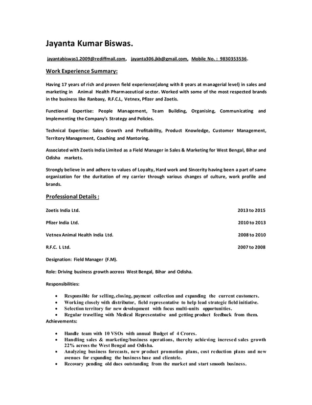 Jayanta Biswas- Resume | PDF