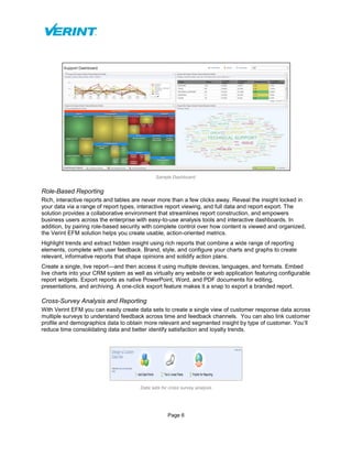 Verint Enterprise Feedback Management (EFM) Solution Brief (English US ...
