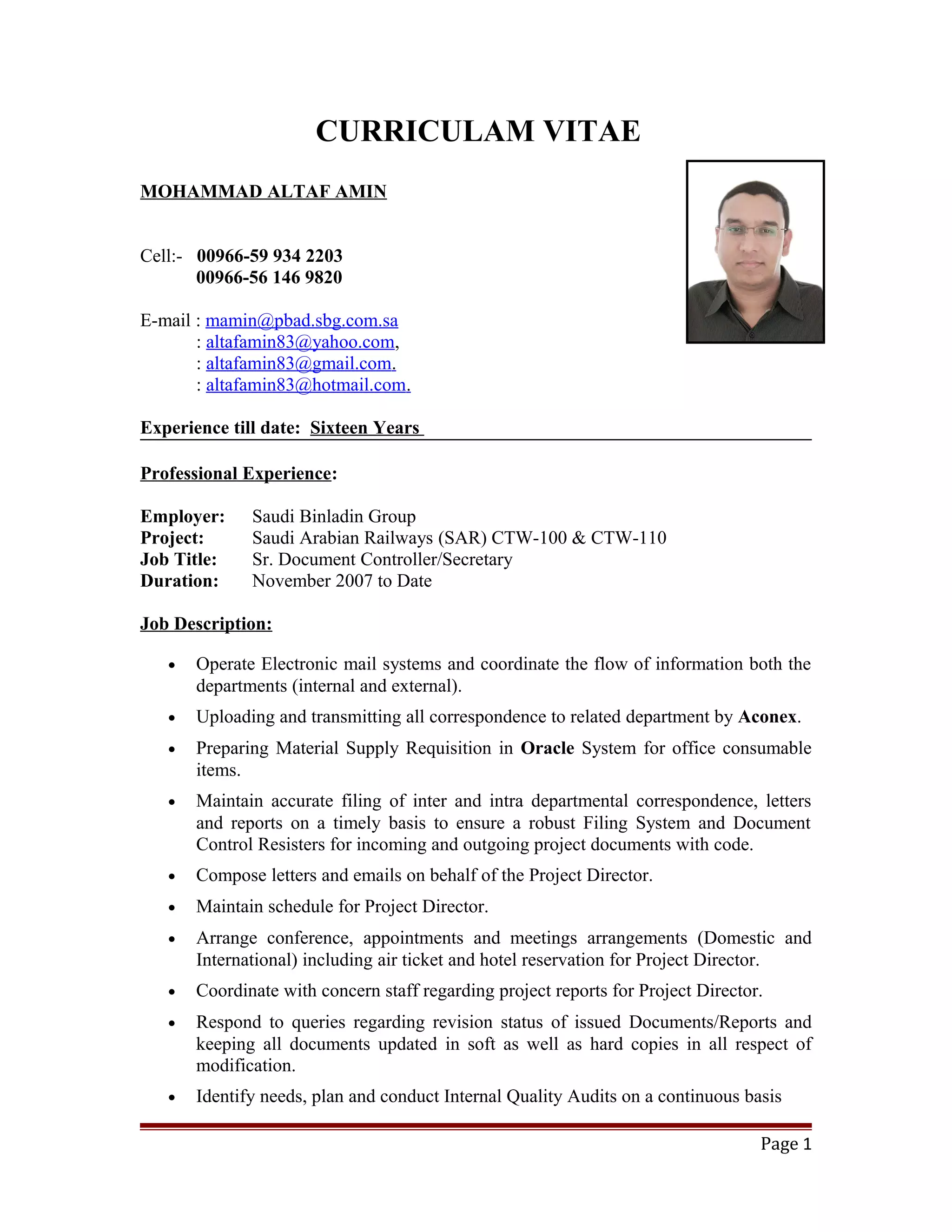 Resume - Altaf Amin | PDF