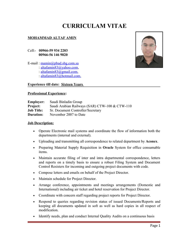 Resume - Altaf Amin | PDF