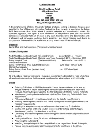 Sita Patel CV-6 | DOC