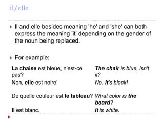 F1 Ch 1 Gramm 1 sujets et les verbes | PPTX