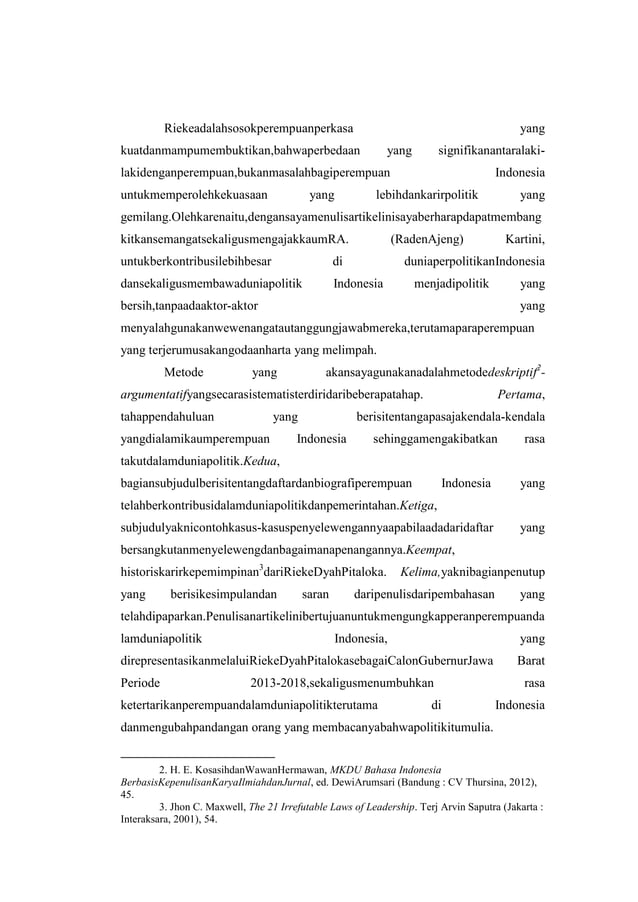 F1 d013027,riska fordiana, outline politik dan perempuan | PDF