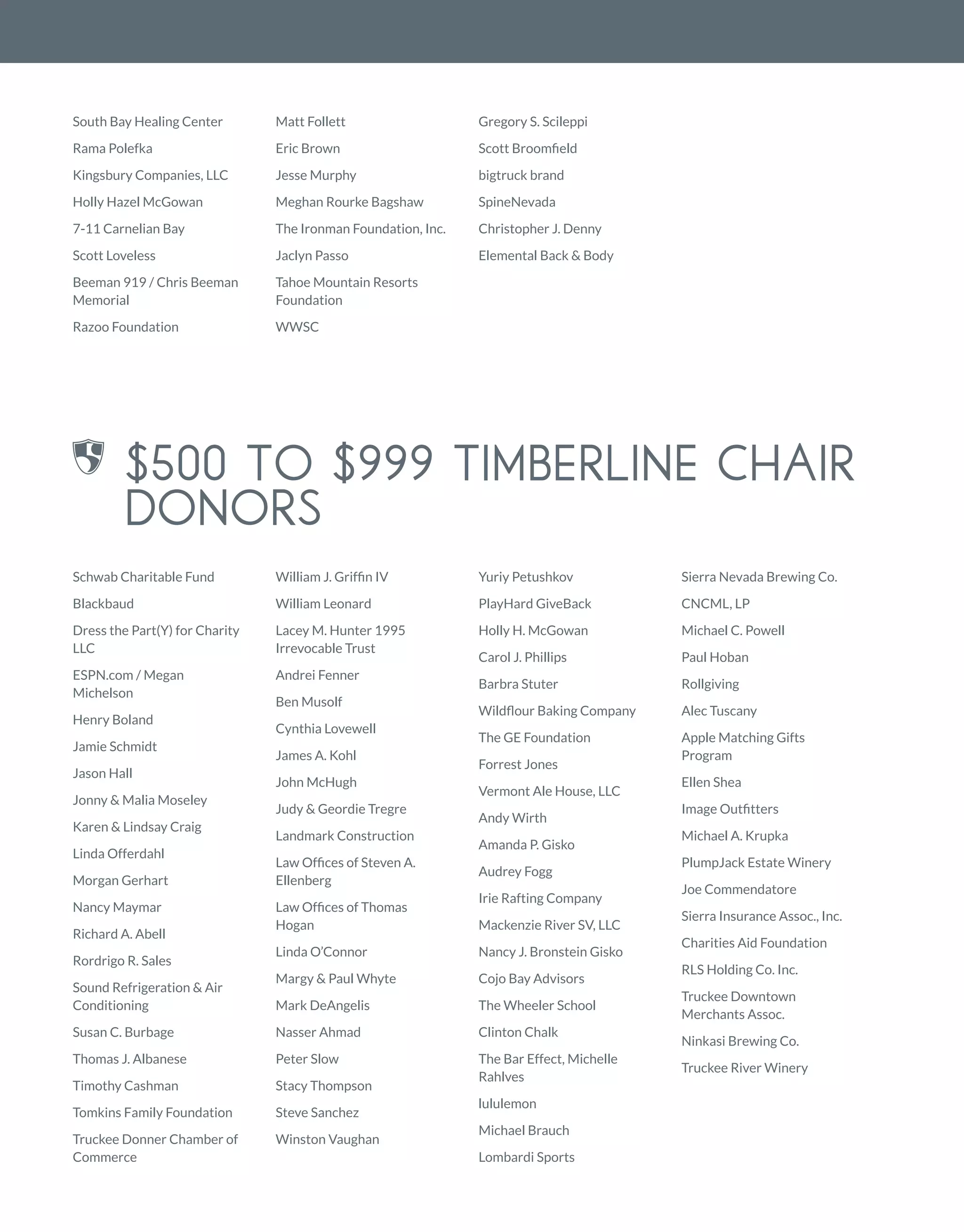 2013 High Fives Foundation Annual Report | PDF