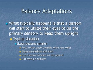 Balance Lecture | PPTX | Physical Therapy | Wellness