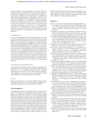 Loss of the RNA polymerase III repressor Maf1 confers obesity ...
