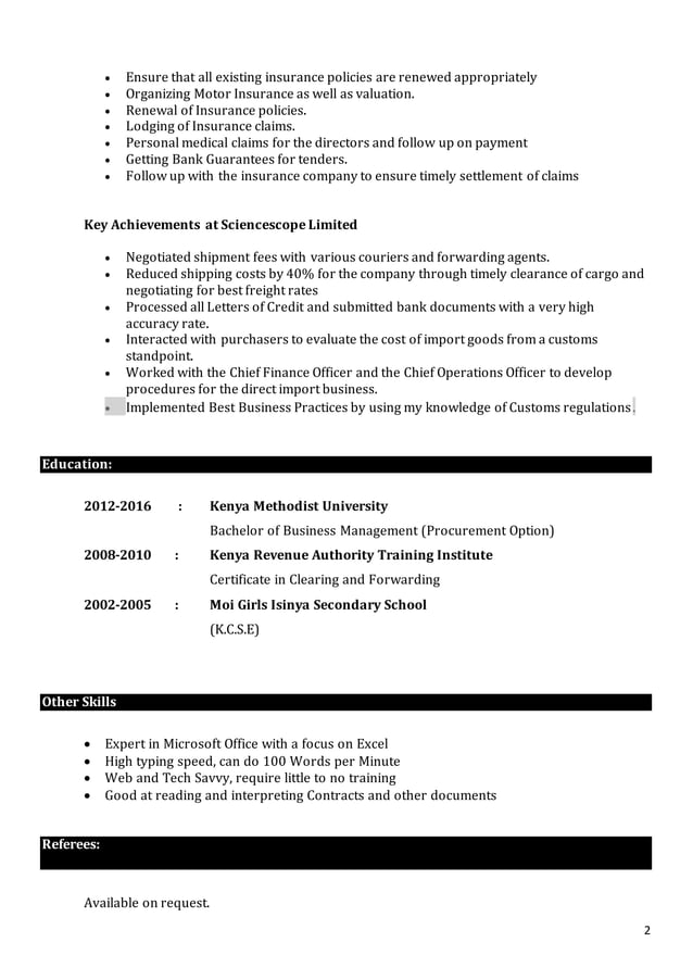 CV-Elizabeth WWF | PDF