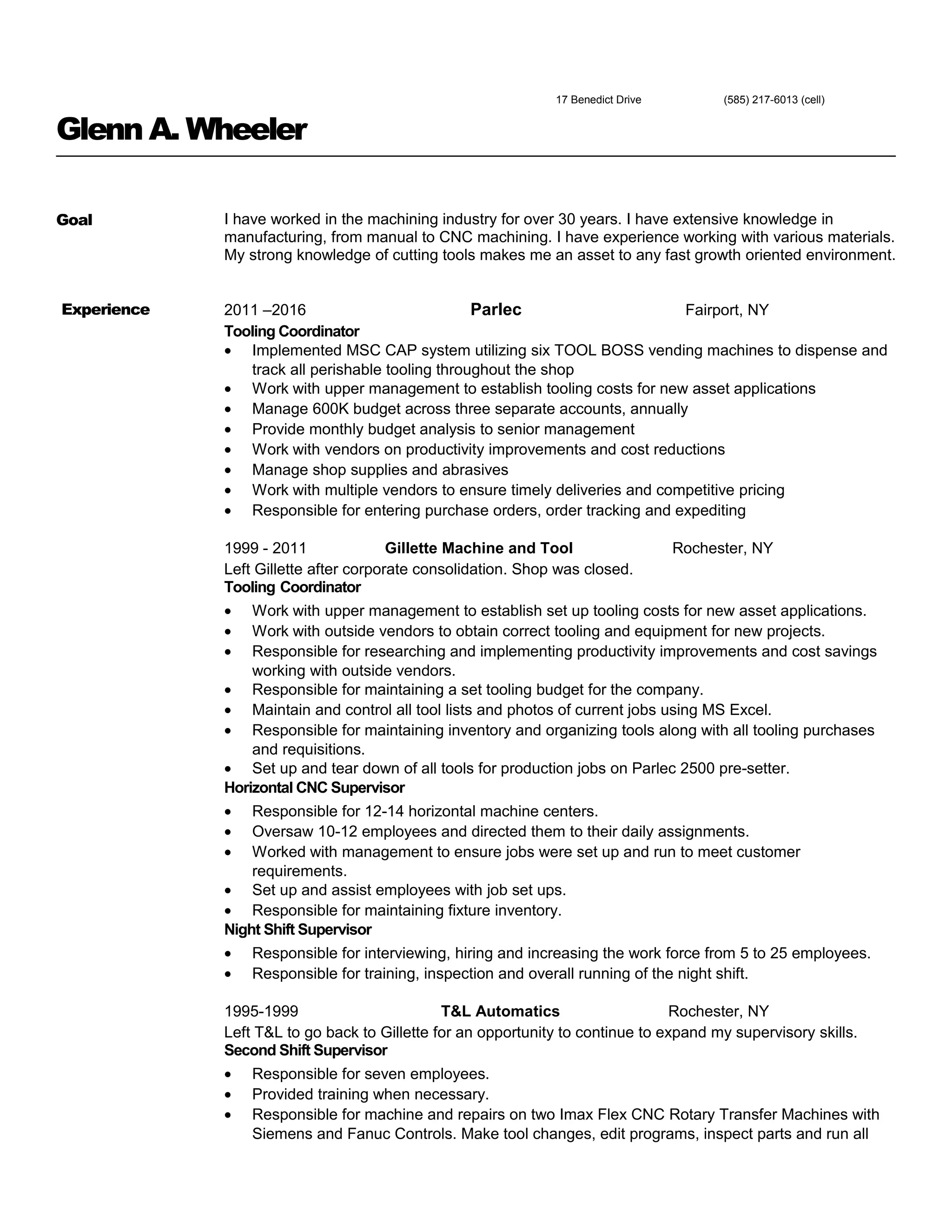 GW Resume 16 | DOC