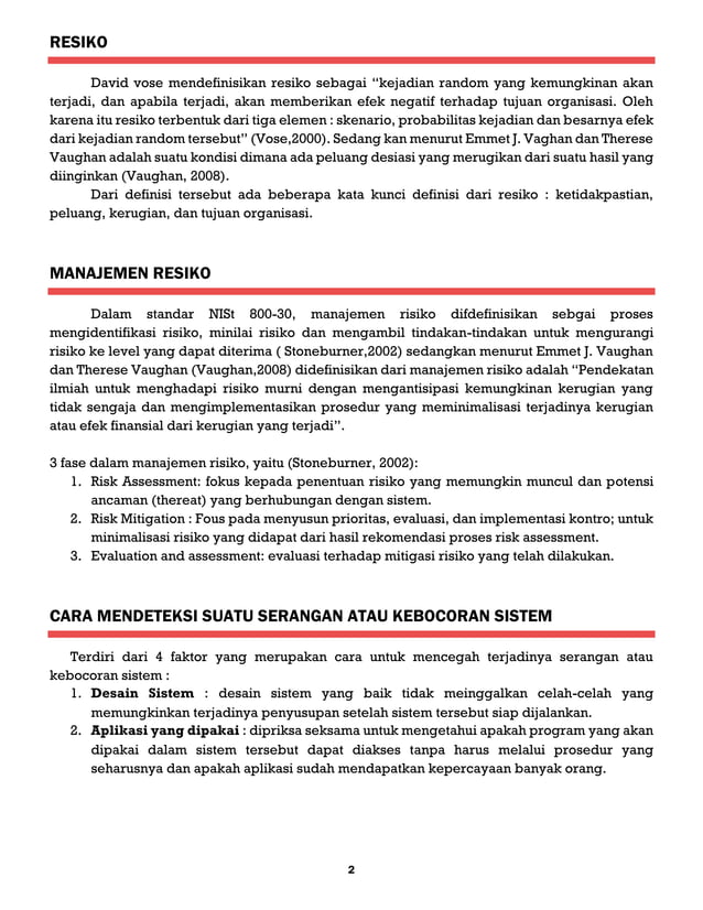 Manajemen Risiko | PDF