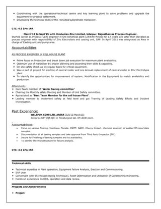 HEMANT Resume 2015 | DOC | Business | Business and Finance