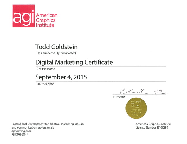 Goldstein,Todd_CertificateOfCompletion_AGITraining_090415 | PDF