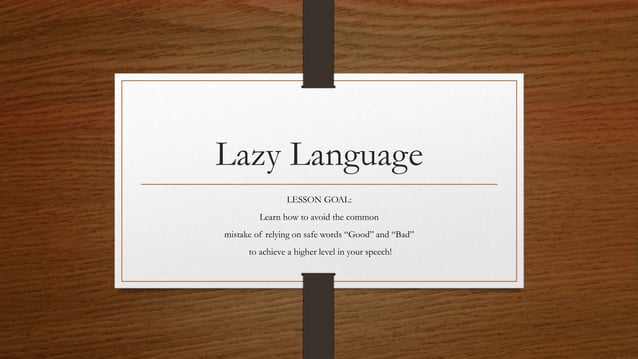 Lazy Language | PPT