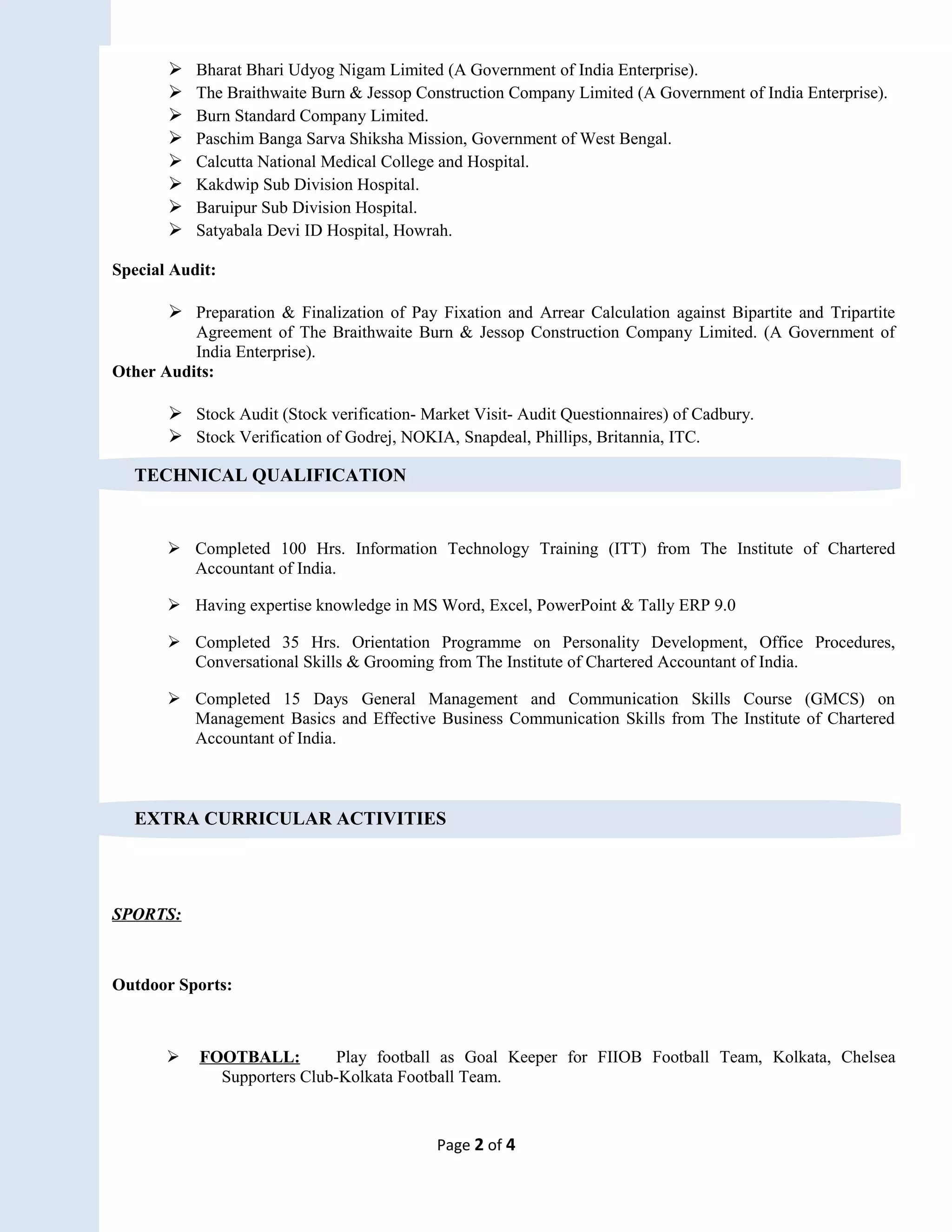 CURRICULUM VITAE- Soumya Chakraborty (2) | DOC