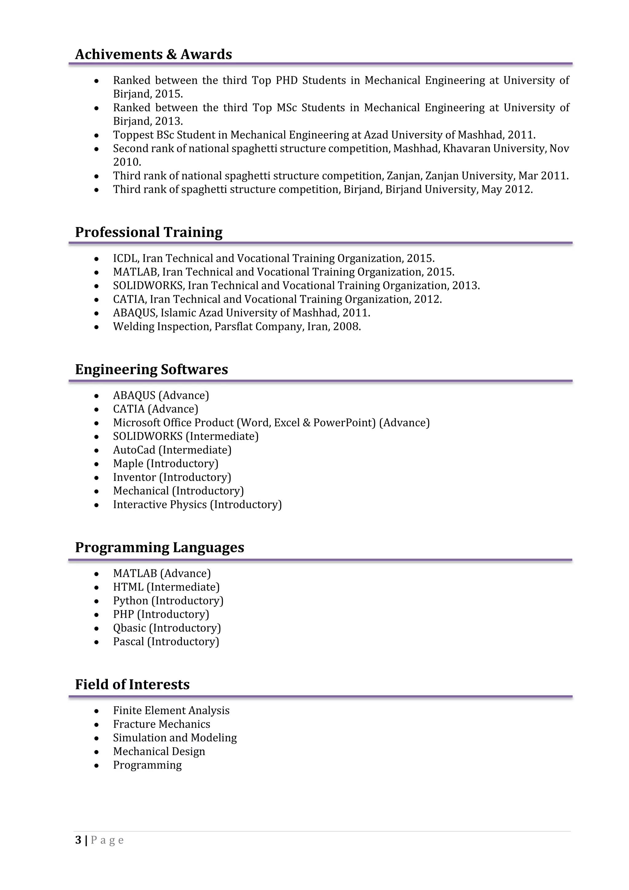 CV-Ehsan Fathi(en) | PDF